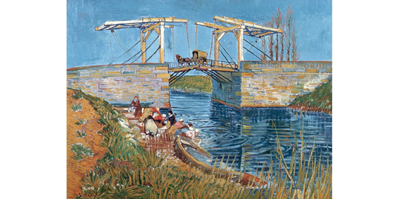 VINCENT VAN GOGH - Langlois Bridge with women washing | Pg-Plaisio.gr